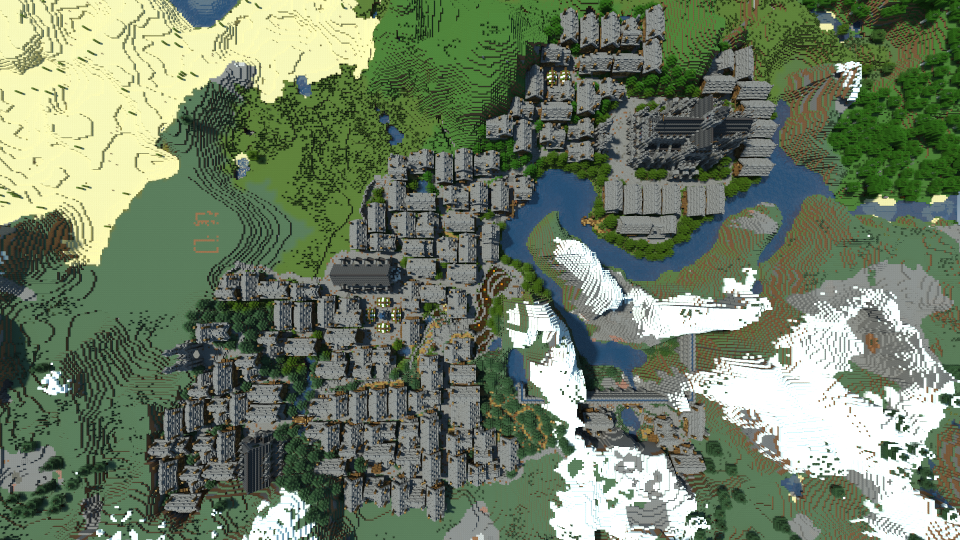 Transforming a Minecraft Village Minecraft Map