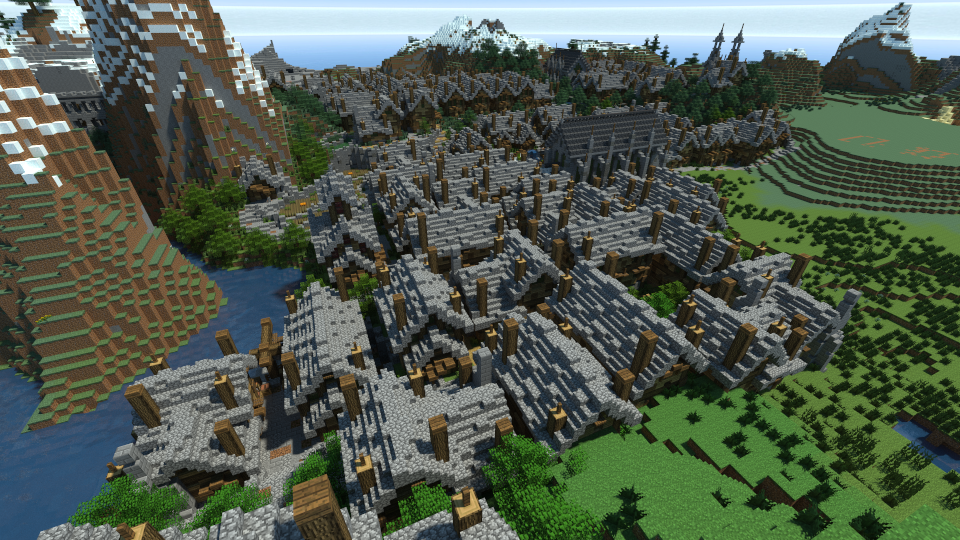 Transforming a Minecraft Village Minecraft Map