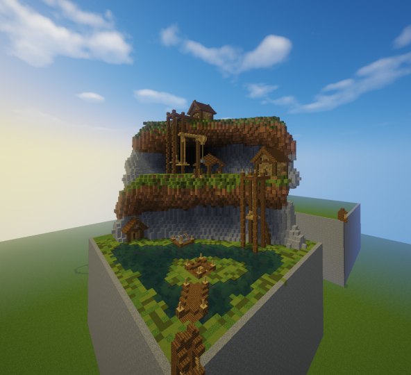 Mining themed plot Minecraft Map