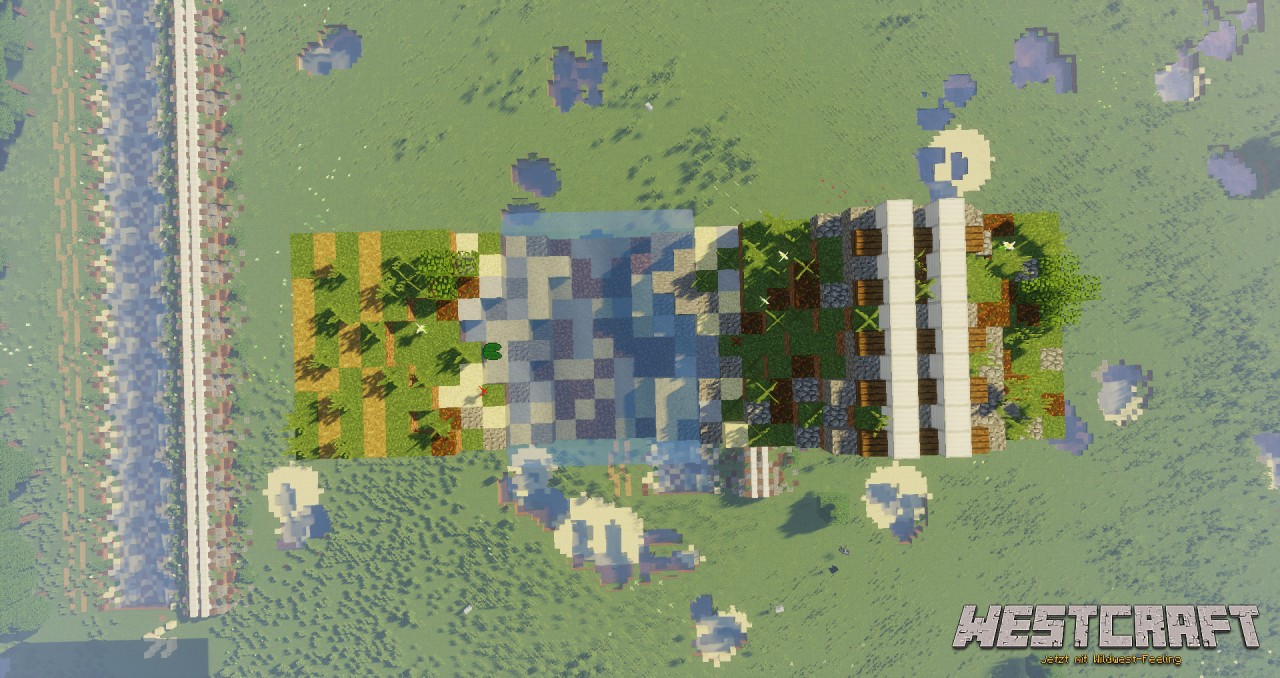 Rails and River Minecraft Map