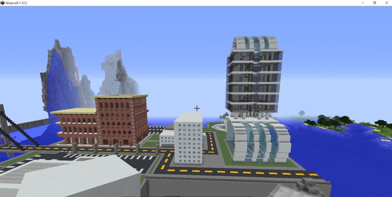 First stage of a big skyscraper city Minecraft Map