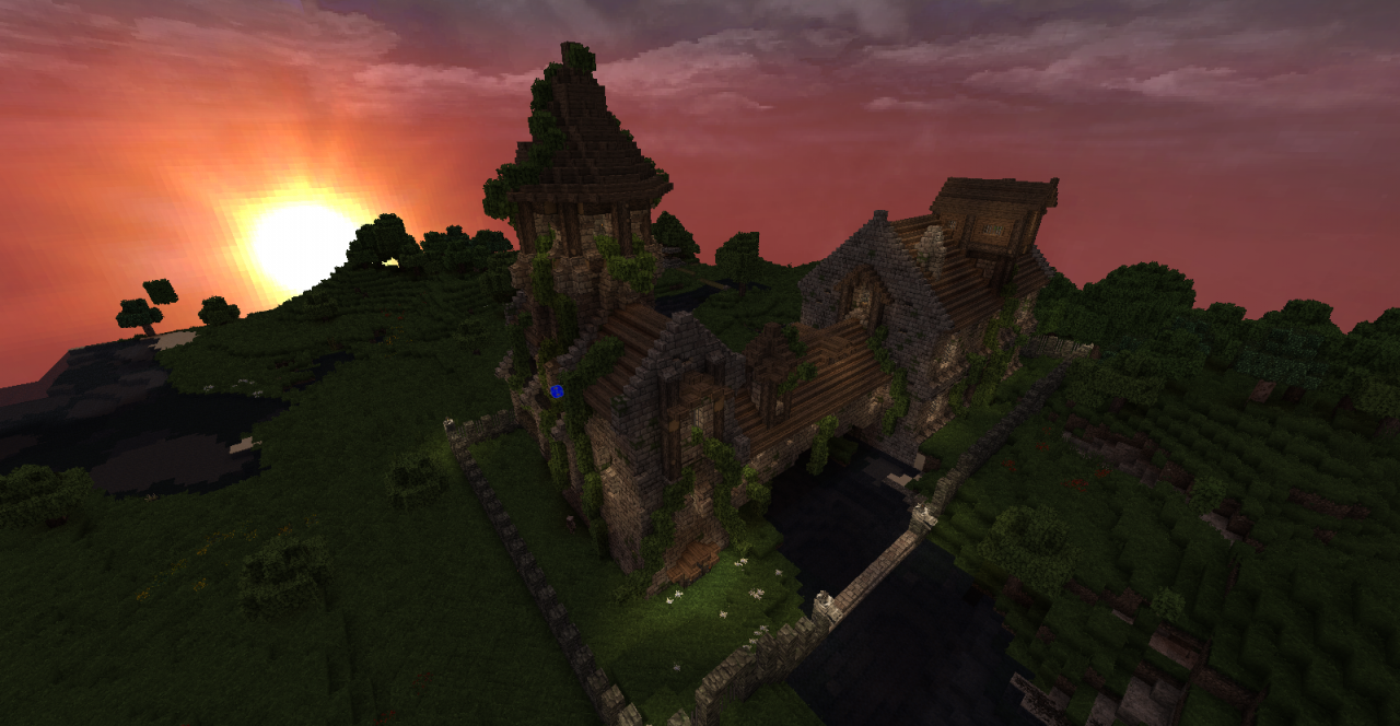 medieval keep / magic school Minecraft Map