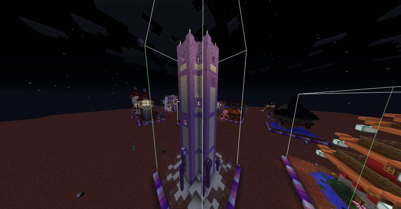 One Chunk End Tower Minecraft Map