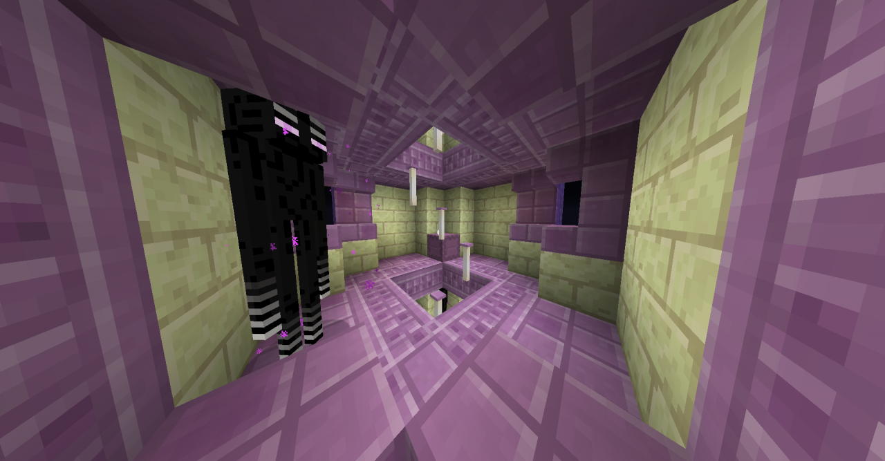 One Chunk End Tower Minecraft Map