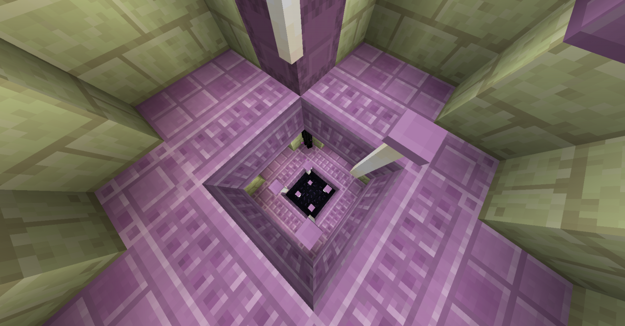 One Chunk End Tower Minecraft Map