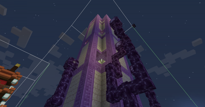 One Chunk End Tower Minecraft Map
