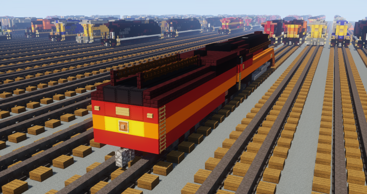 Southern Pacific GS-4 4449 Daylight steam locomotive Minecraft Map