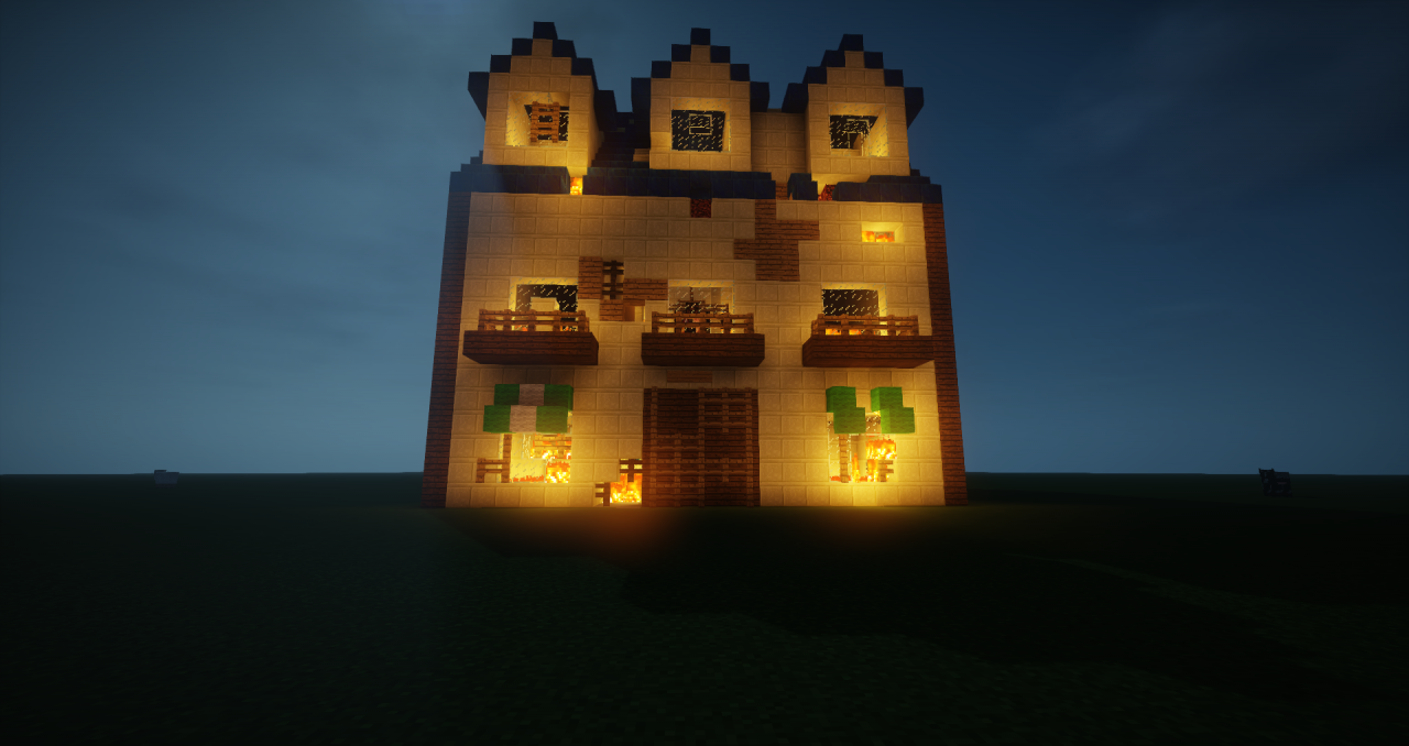 Mungie Hotel on FIRE from Garfield Gets Real Minecraft Map