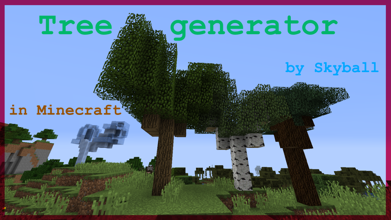 Minecraft tree generator Minecraft Map