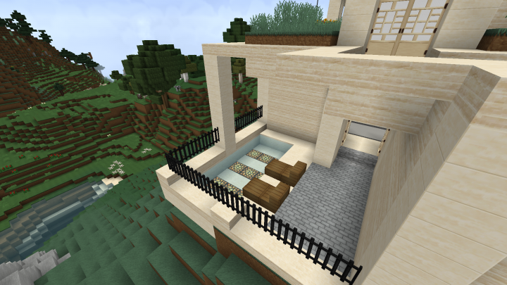 Modern Mountain House Minecraft Map