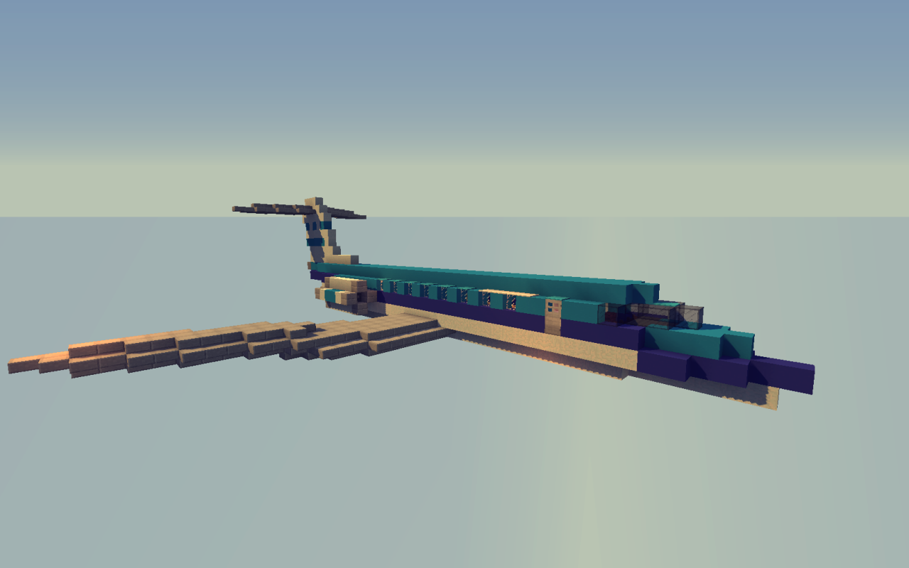 Fokker 70 KLM + Special livery Minecraft Map