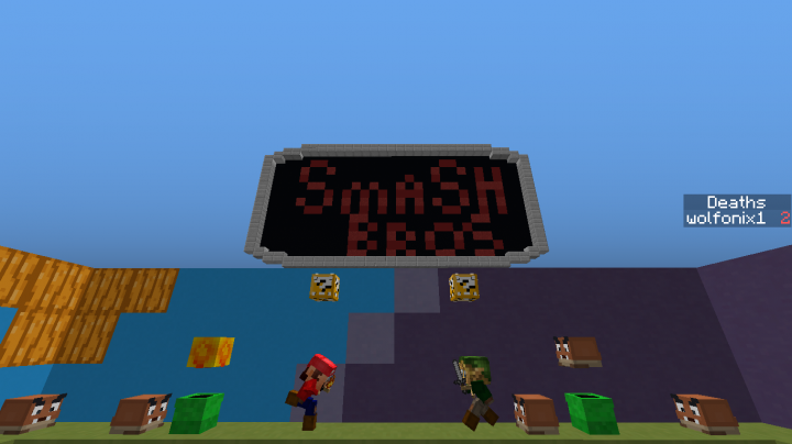 SUPER SMASH BROS mc Minecraft Map
