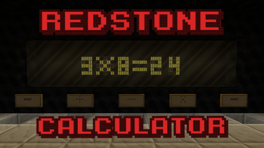 Redstone Calculator Minecraft Map