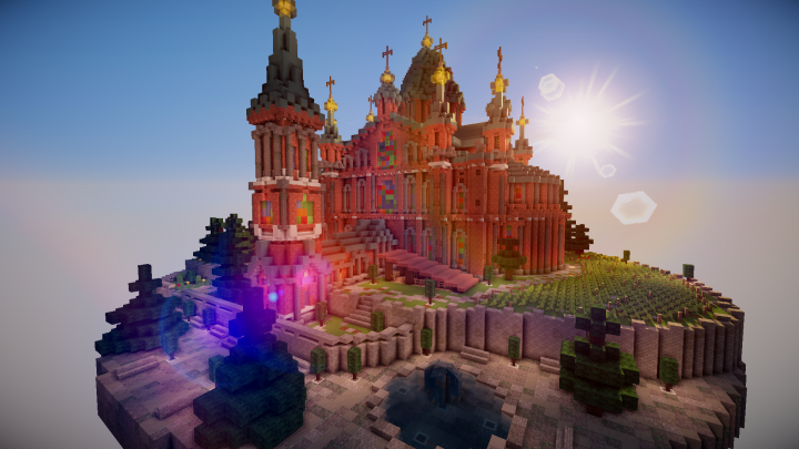 Scandinavian brick Cathedral Minecraft Map