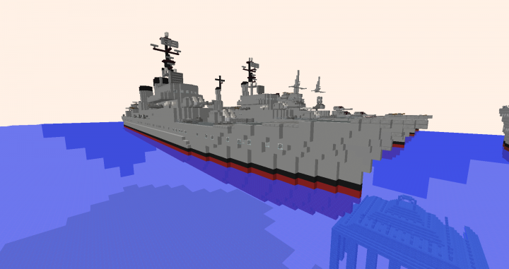 Fictional destroyer Minecraft Map