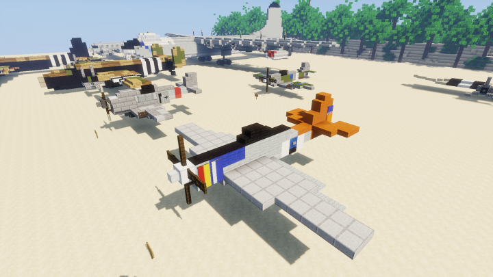 Warbirds-Pack Famous World War II AIrcraft 1,5:1UPDATE Minecraft Map