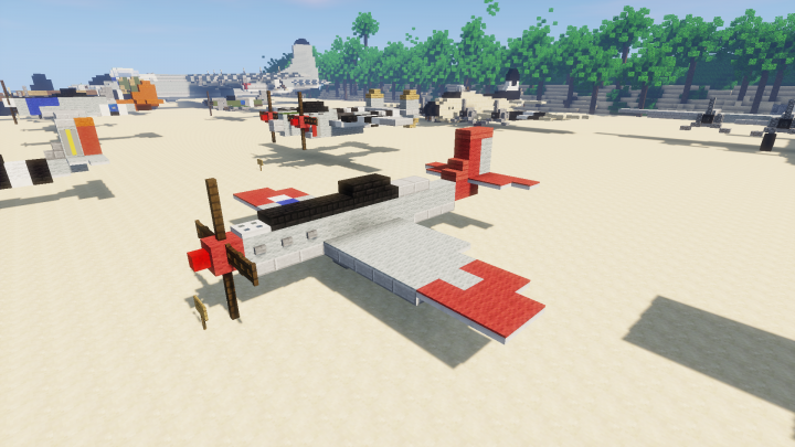 Warbirds-Pack Famous World War II AIrcraft 1,5:1UPDATE Minecraft Map