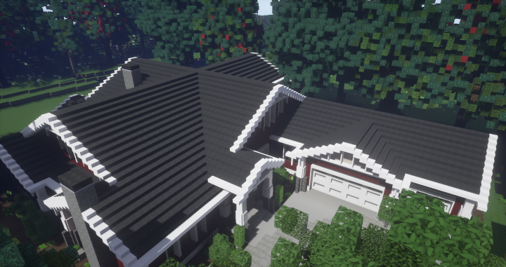 traditional house - craftsman style Minecraft Map