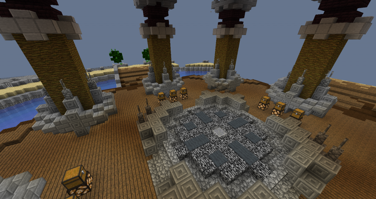 4 way portal hub (1.8+) Minecraft Map