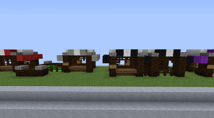 Market stalls + schematics Minecraft Map