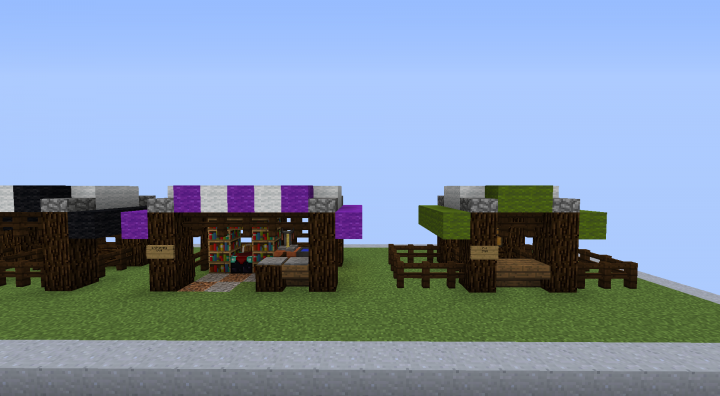 Market stalls + schematics Minecraft Map