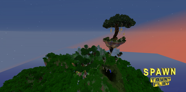 Jungle spawn with Floating island Minecraft Map