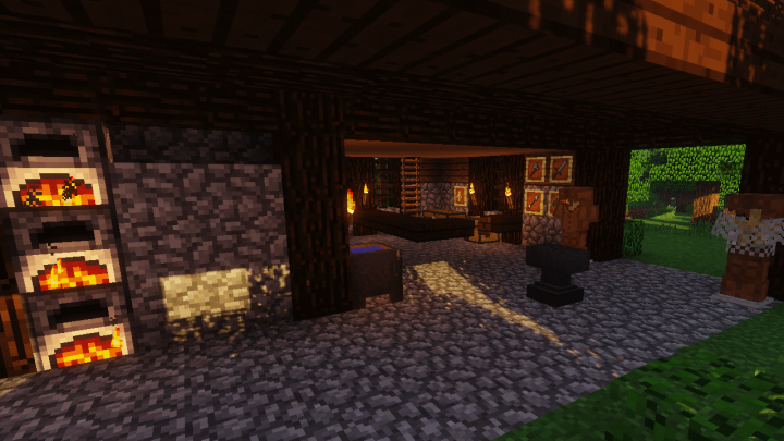 Nordic Blacksmith & town with tutorial! Minecraft Map