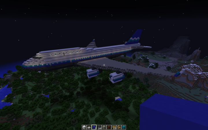 Boeing 747-400 Minecraft Map