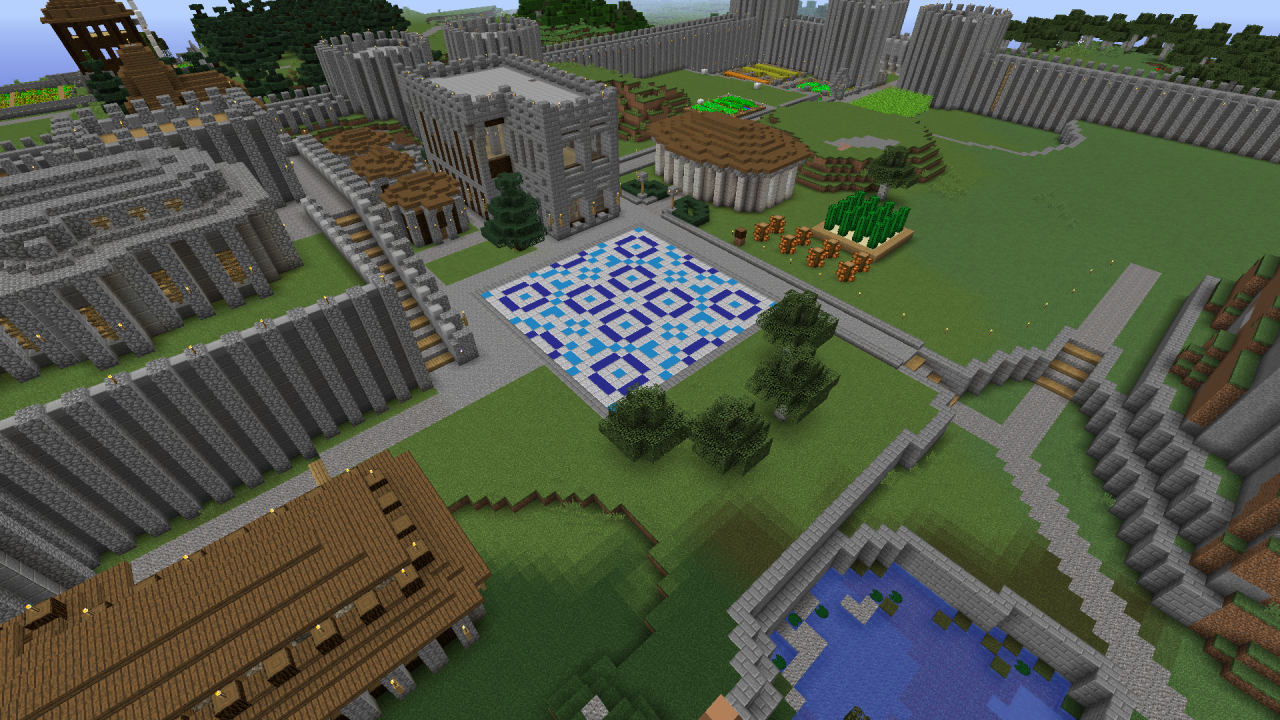Plaza 26x26 Minecraft Map
