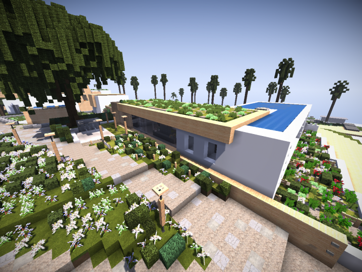 Modern Ecology Green House Minecraft Map