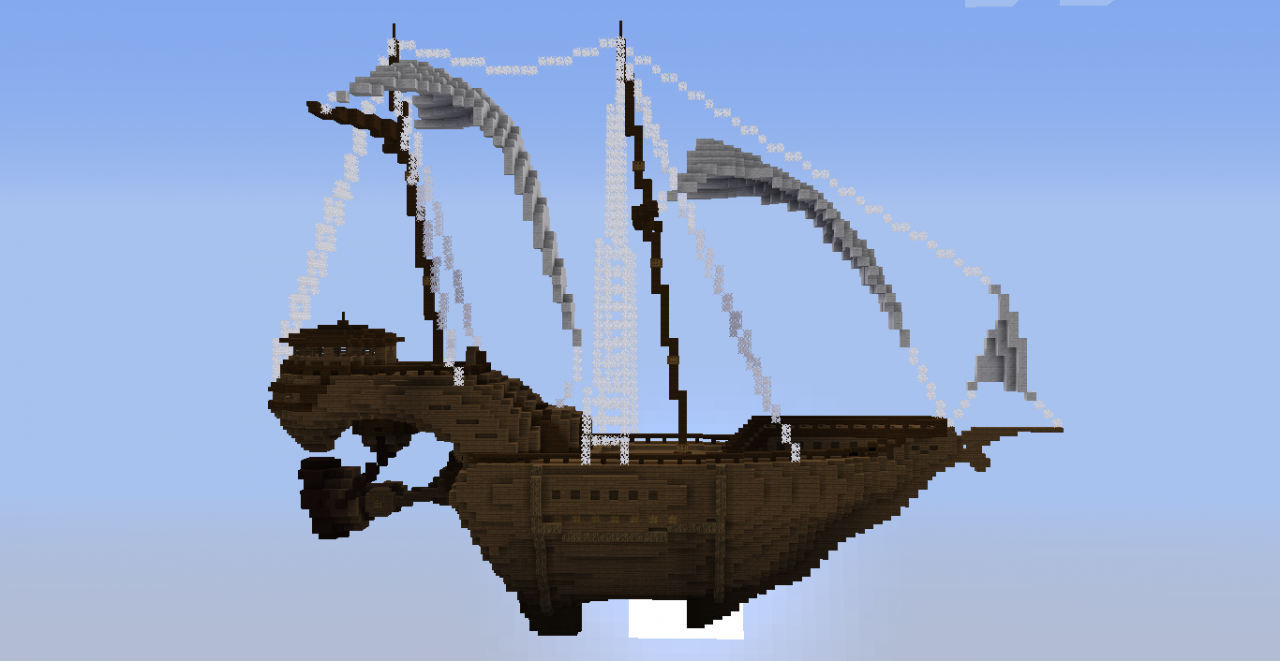 Flying Ship Minecraft Map