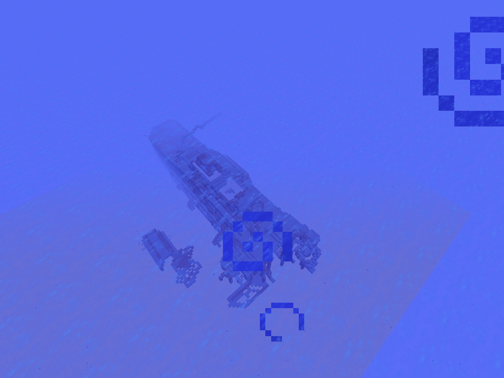 Titanic wreck: Bow, stern and mini research ship (ms Explorer ...