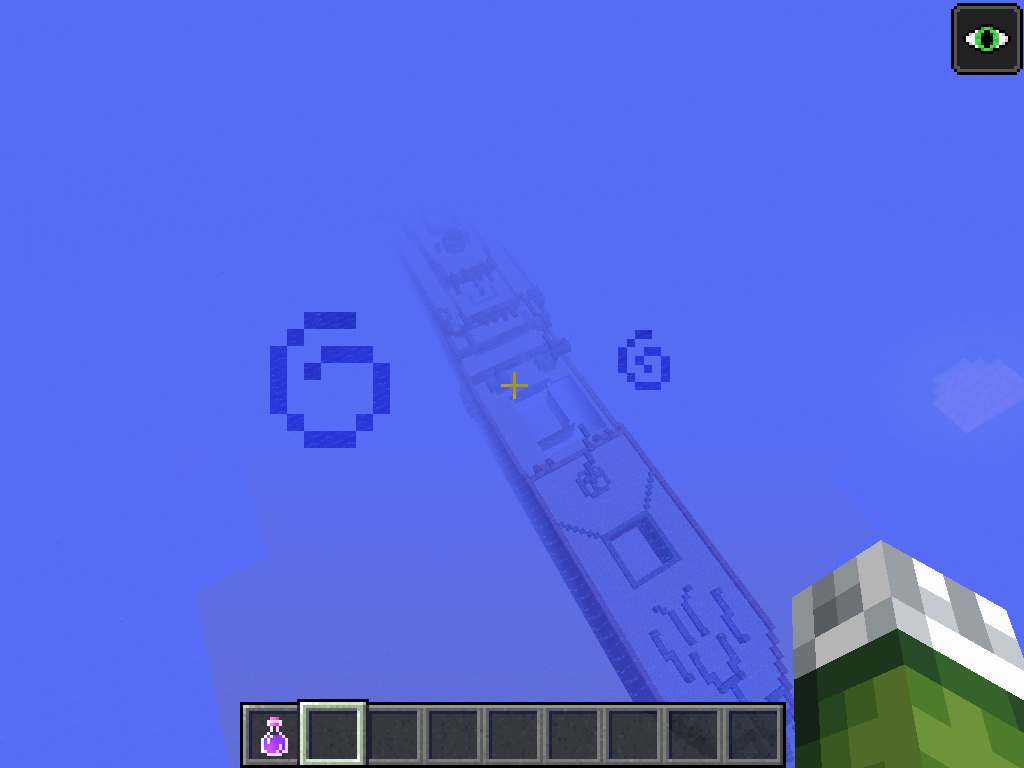 Titanic wreck: Bow, stern and mini research ship (ms Explorer ...