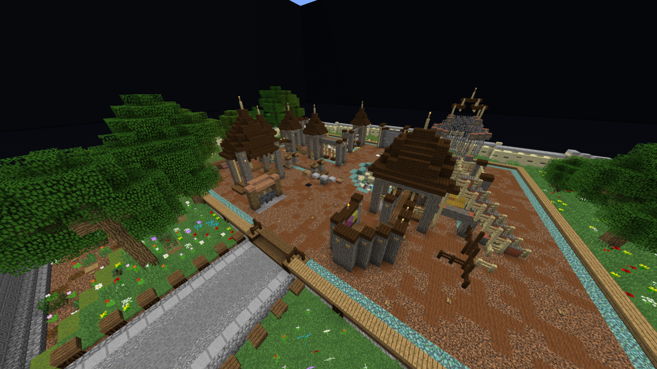 Simple Park Build Minecraft Map