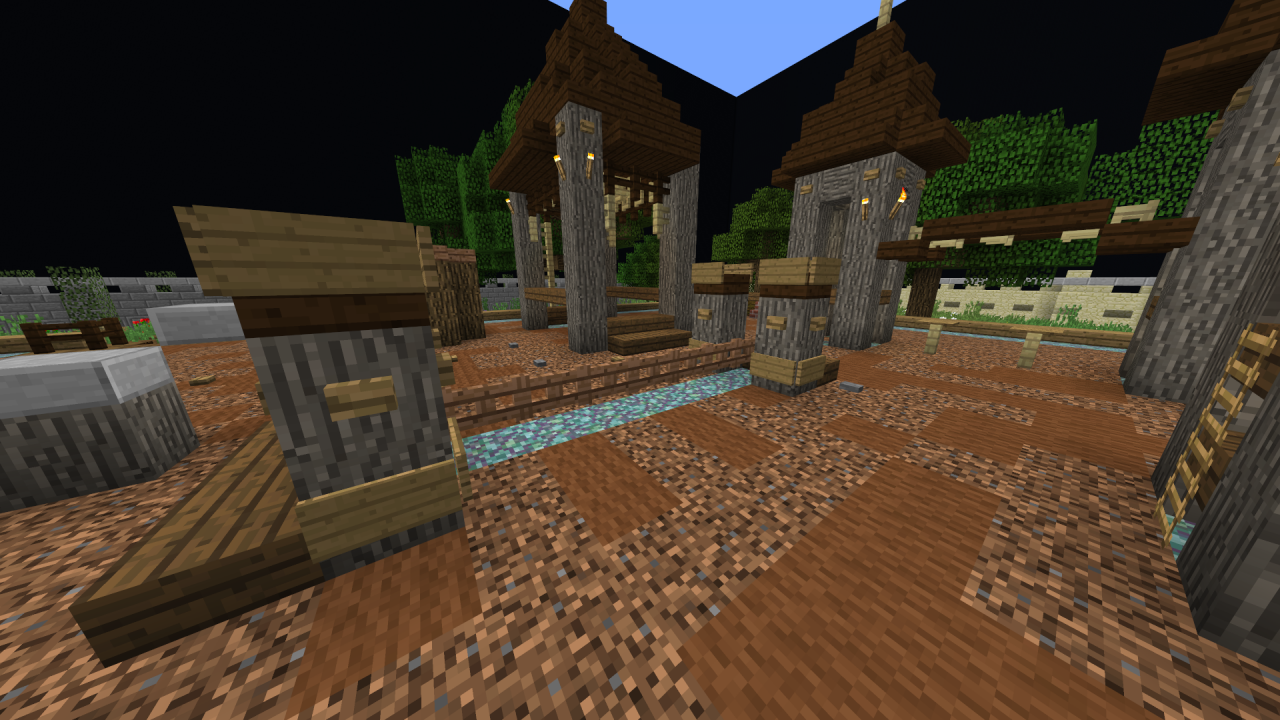 Simple Park Build Minecraft Map