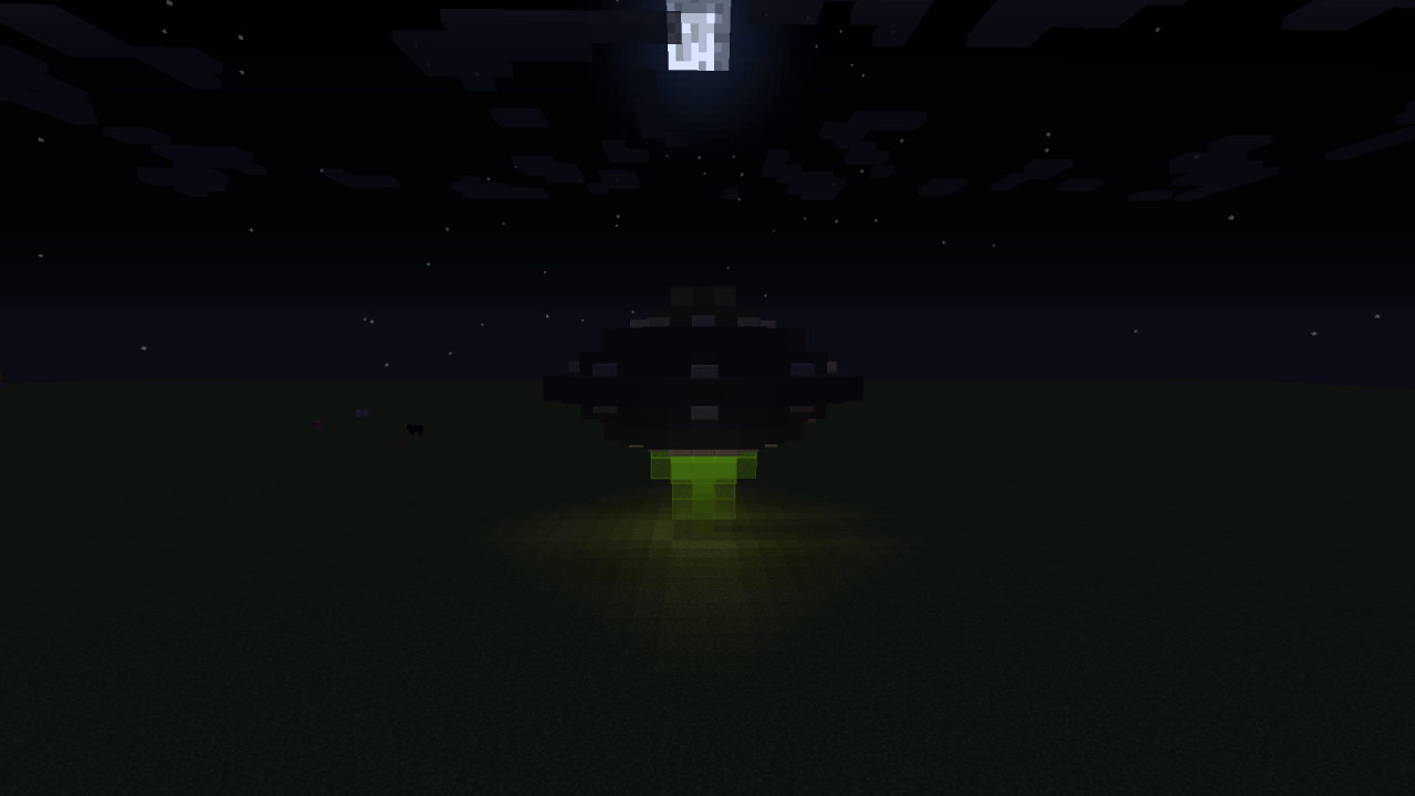 Mini UFO with laser beam Minecraft Map