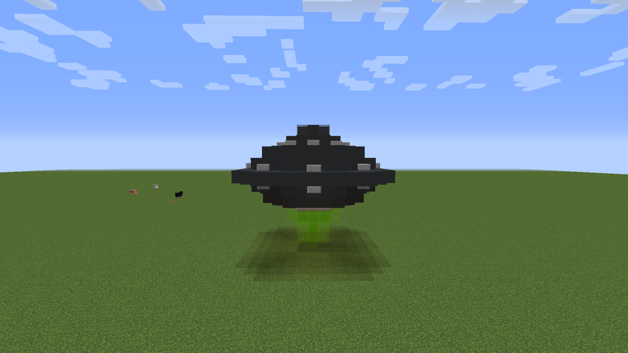 Mini UFO with laser beam Minecraft Map