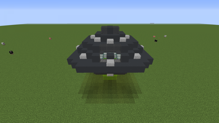 Mini UFO with laser beam Minecraft Map