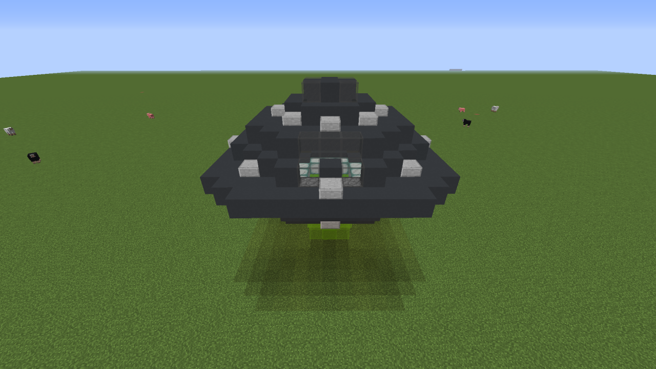 Mini UFO with laser beam Minecraft Map