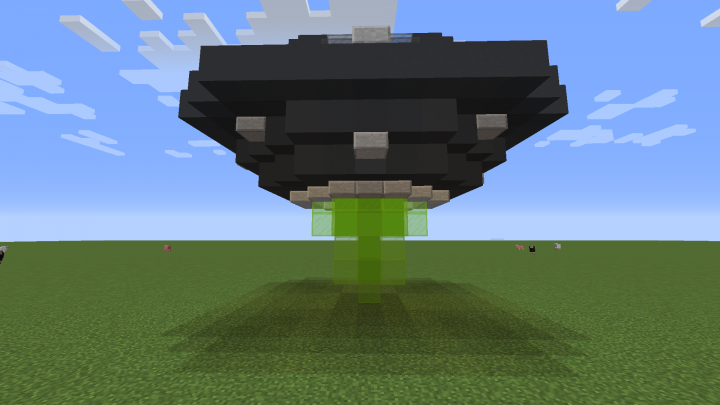 Mini UFO with laser beam Minecraft Map