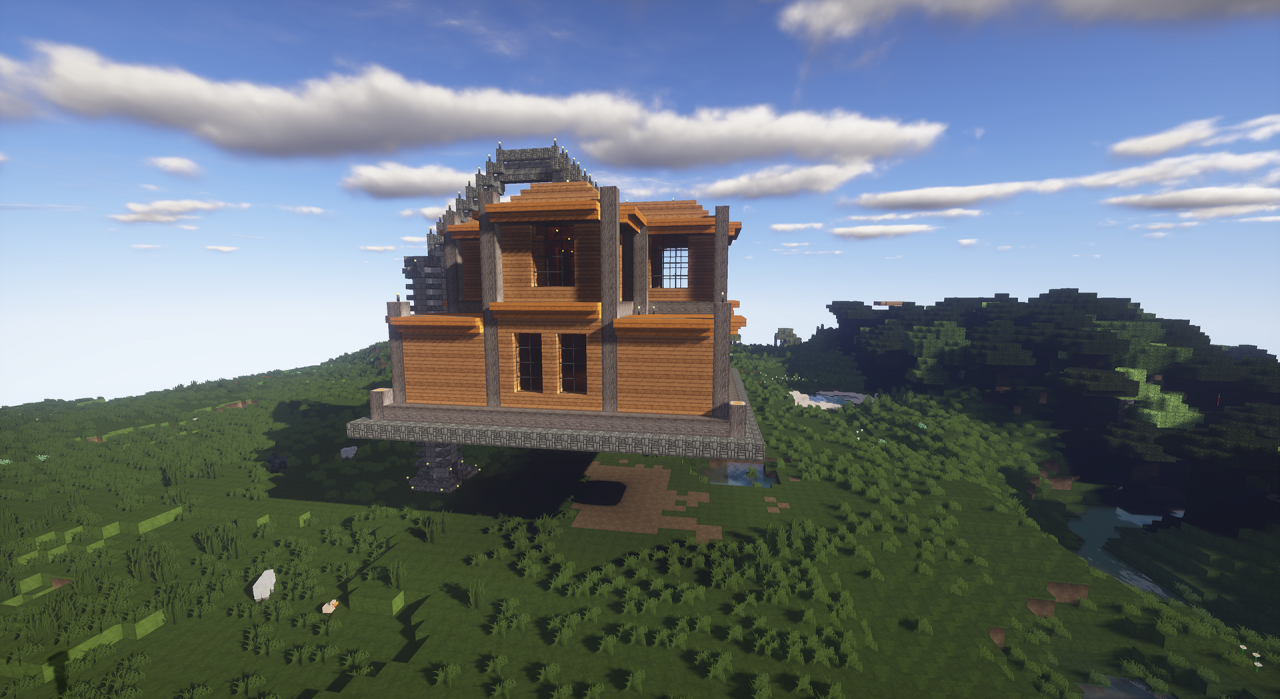 Hanging Survival House Minecraft Map