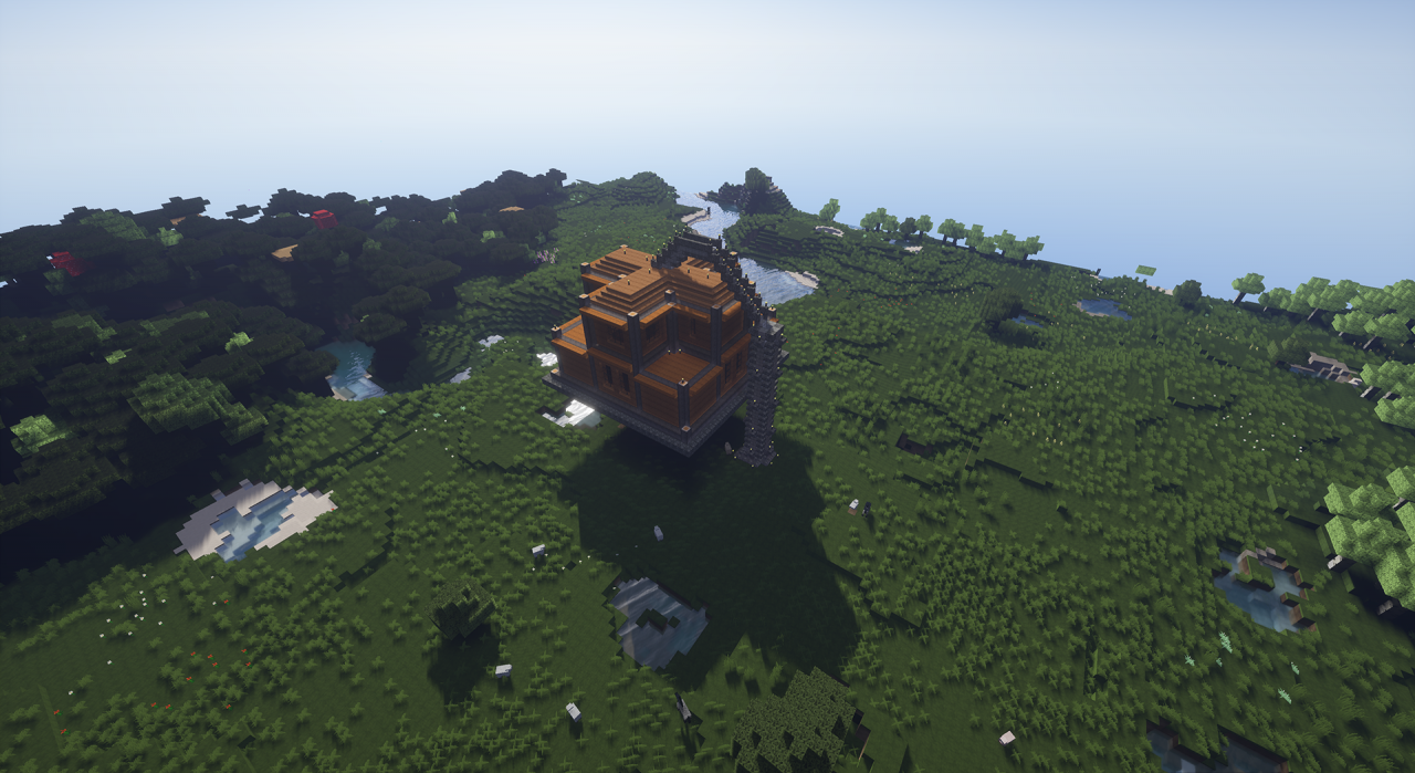 Hanging Survival House Minecraft Map