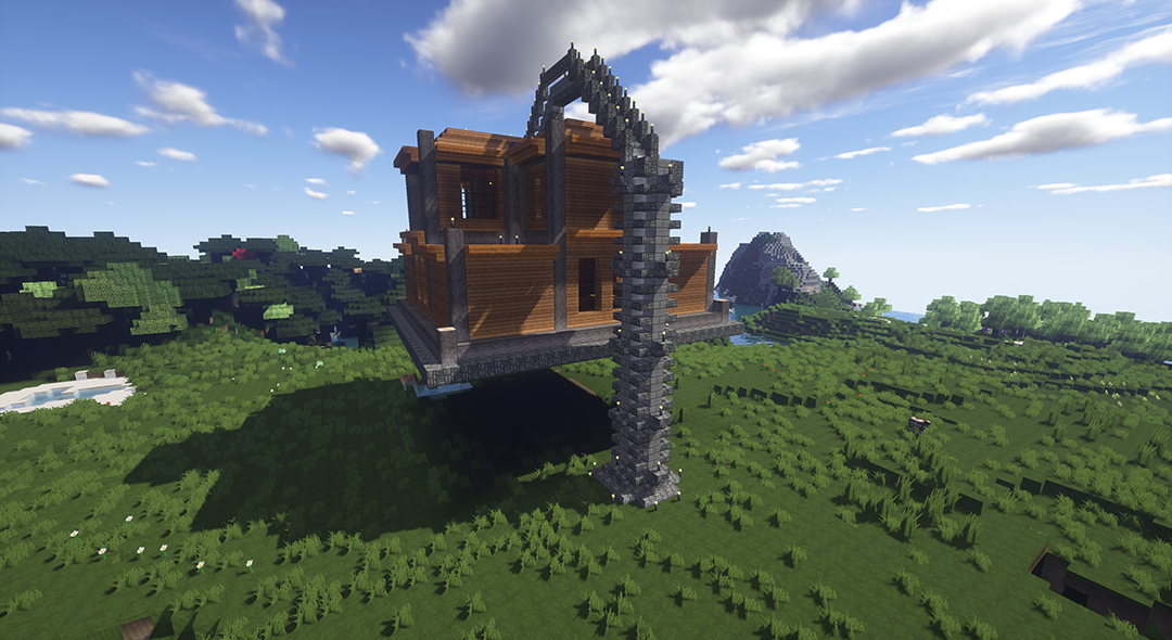 Hanging Survival House Minecraft Map