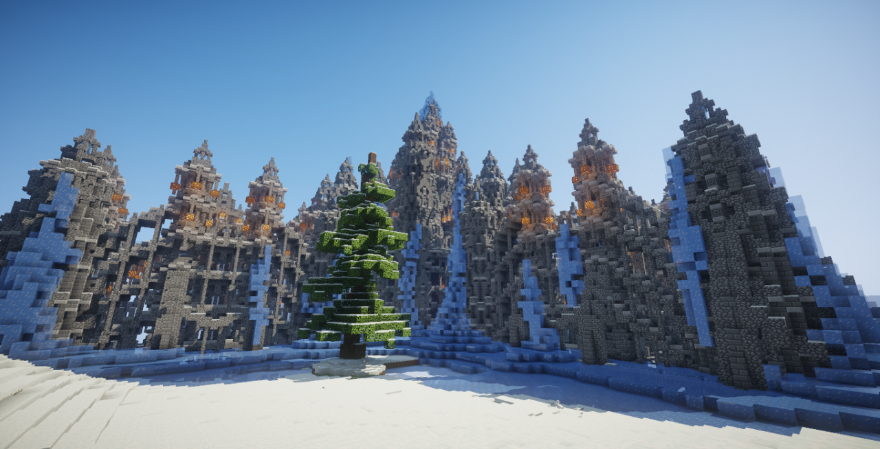 Icy temple Minecraft Map