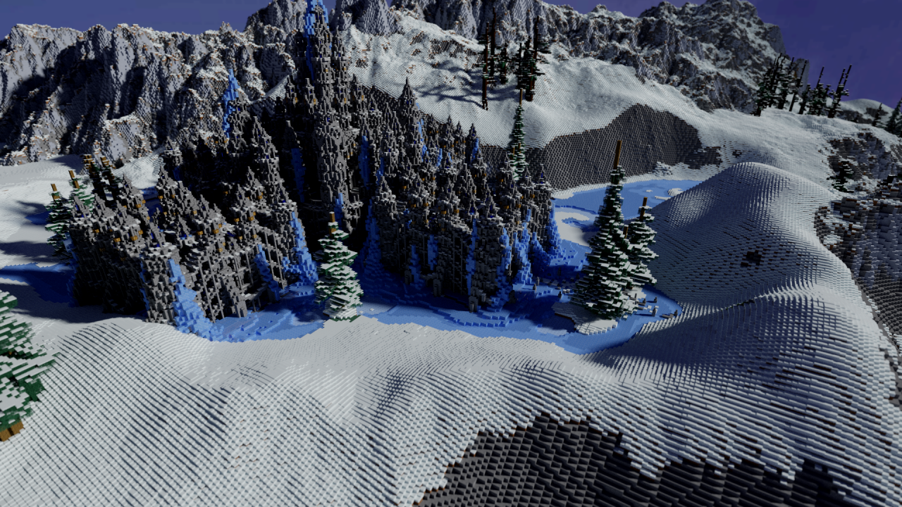 Icy temple Minecraft Map