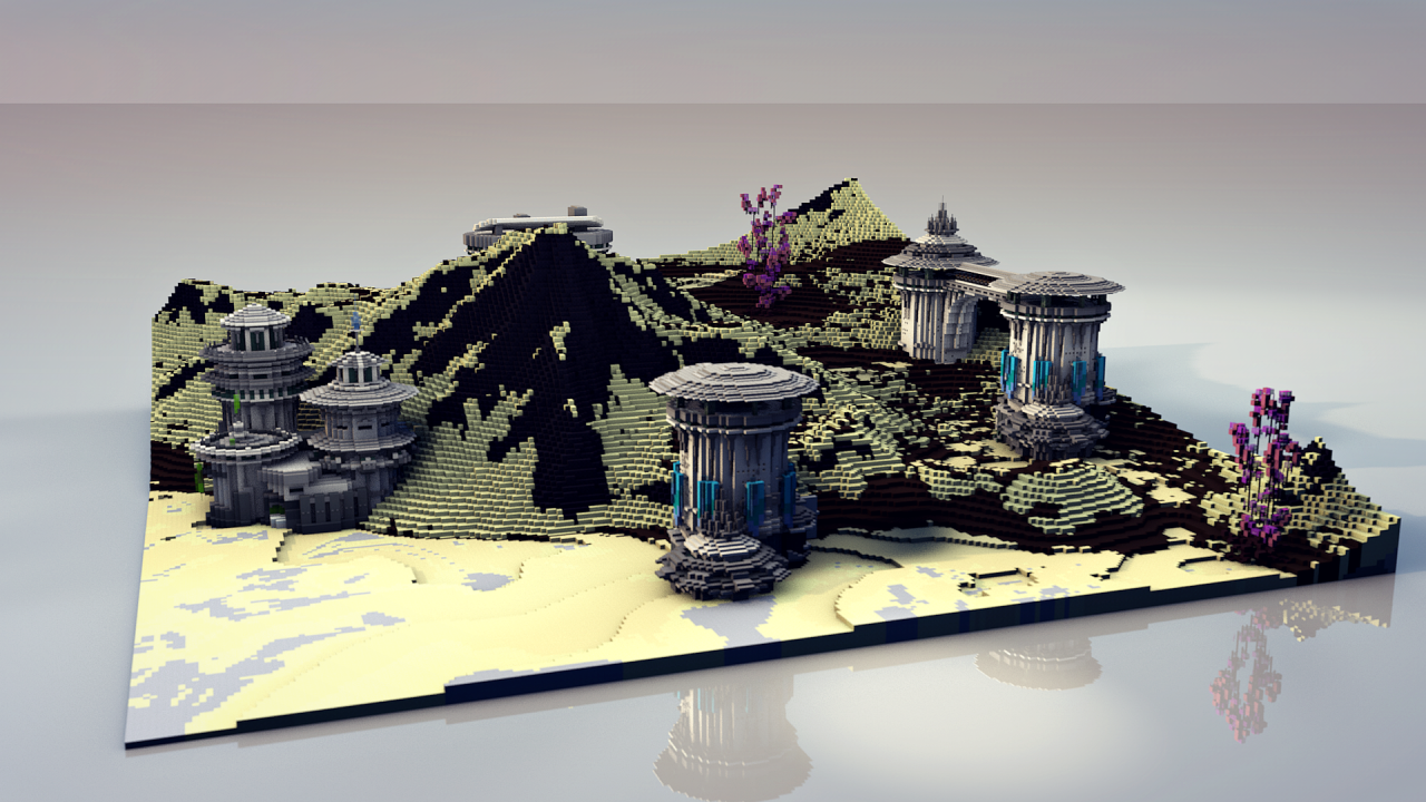 [2000x2000] Space-themed commission by Dogester and Elo. Minecraft Map