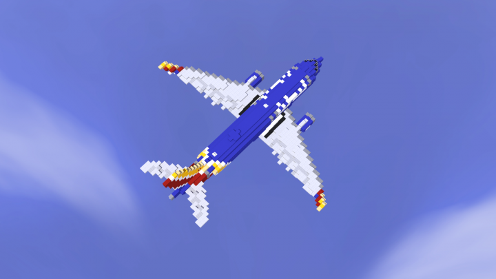 Boeing 737 MAX 8 (Southwest Airlines) Minecraft Map