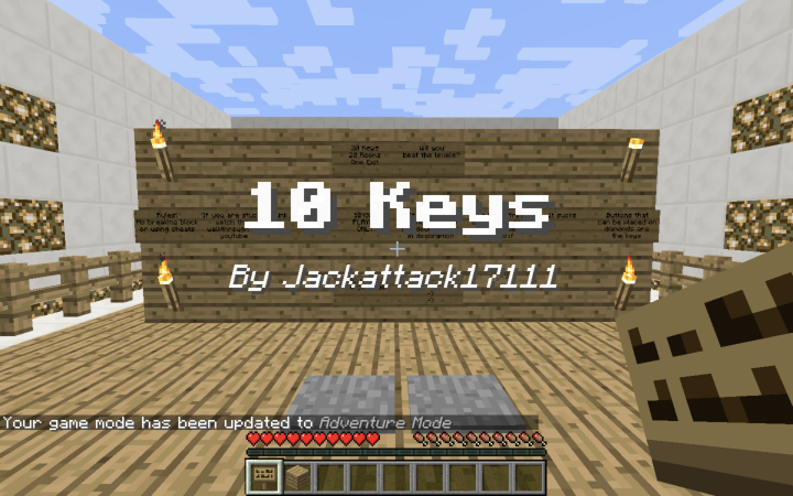 10 Keys Minecraft Map