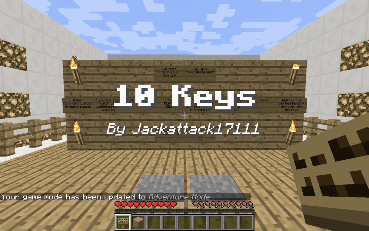 10 Keys Minecraft Map