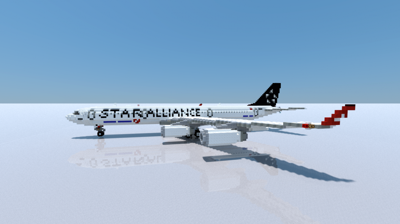 Airbus A340-300 Turkish Airlines [New model] [+Download] Minecraft Map